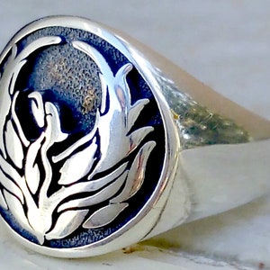 Rising Phoenix Handmade 3D Ring Solid Sterling Silver 925 - Etsy