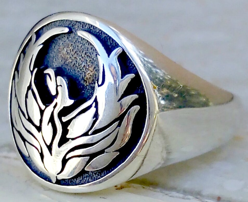 Rising Phoenix Handmade 3D Ring Solid Sterling Silver 925 - Etsy