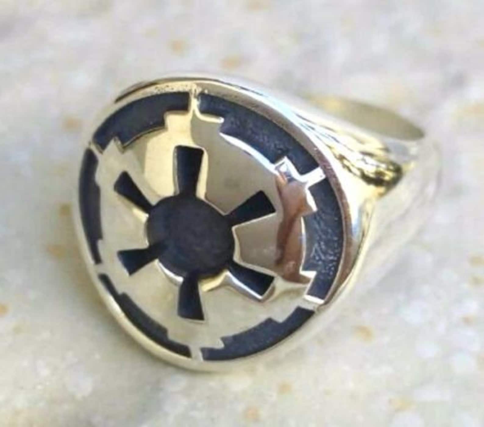 Star Wars Galactic Empire Imperial Crest Handmade 3D Ring - Etsy