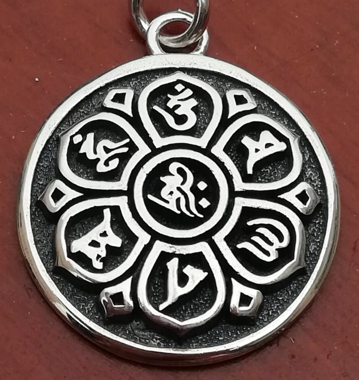 Mantra Tibetan Buddhist Symbol Handmade 3D Pendant Solid | Etsy