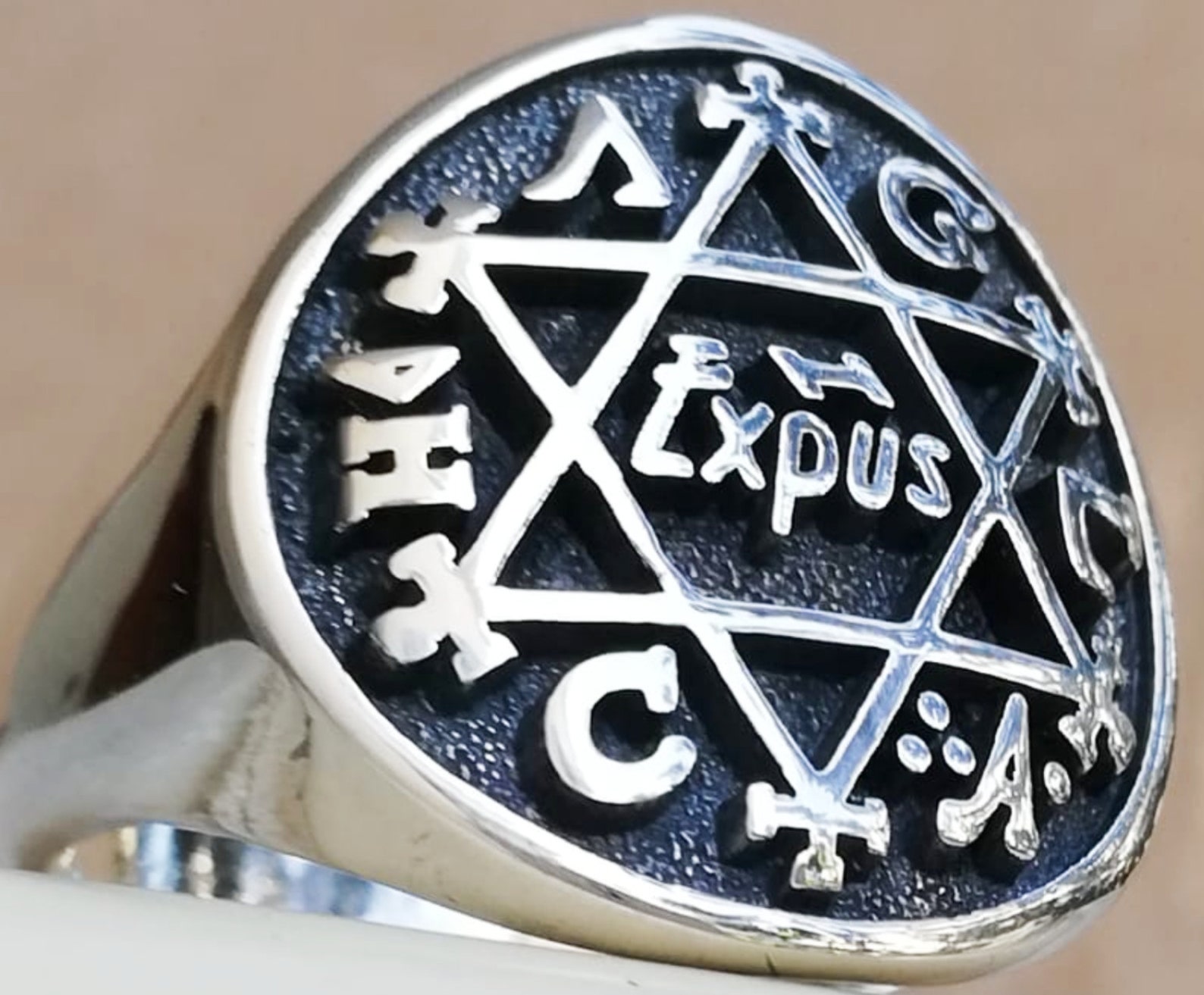 Anillo Del Rey Salomon Txpus Star of David Handmade 3D Ring | Etsy