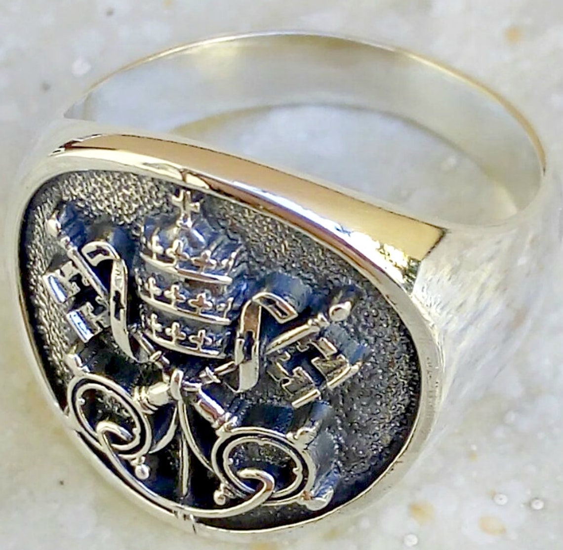 Vatican Christianity Crossed Keys Crown St. Peter Papal Keys Handmade ...