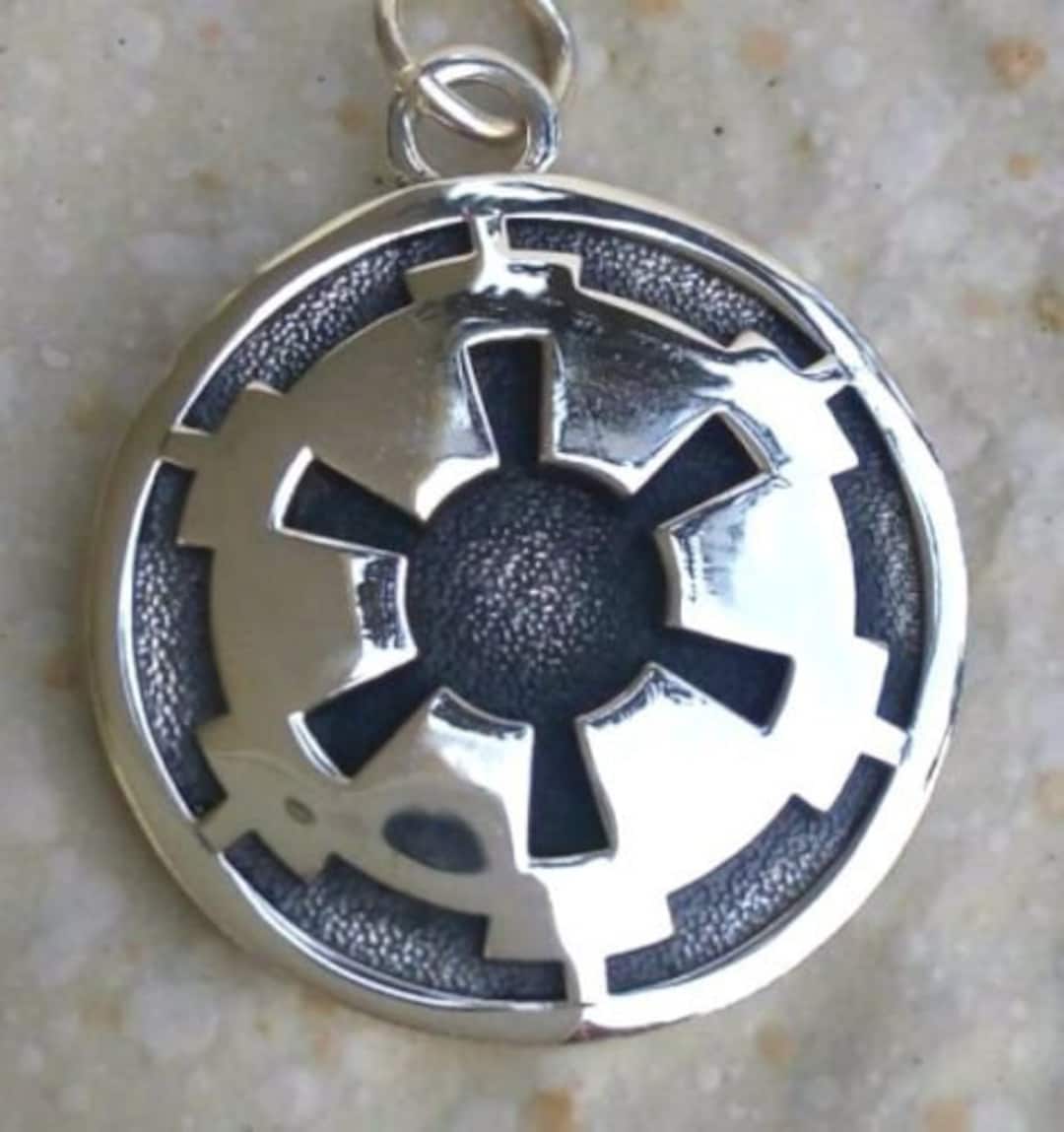 Star Wars Galactic Empire Imperial Crest Handmade 3D Pendant Solid ...
