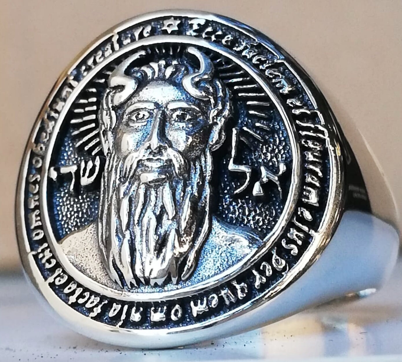 Goetia First Pentacle of the Sun Solomon Kabbalah Amulet Handmade 3D ...
