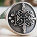 Papa Legba Veve the Guardian of the Crossroads Handmade 3D Ring Solid ...