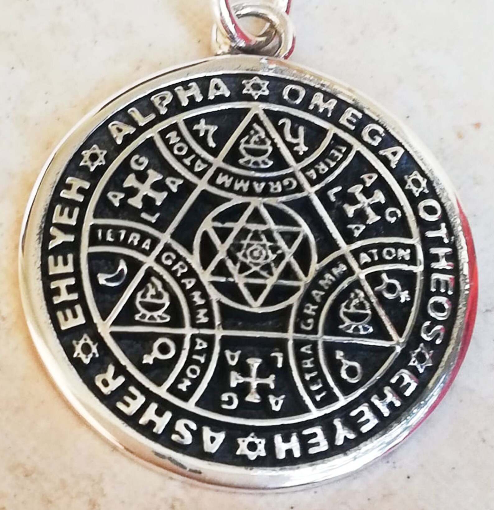 Enochian Sigil of Protection Solomon Kabbalah Amulet Talisman - Etsy