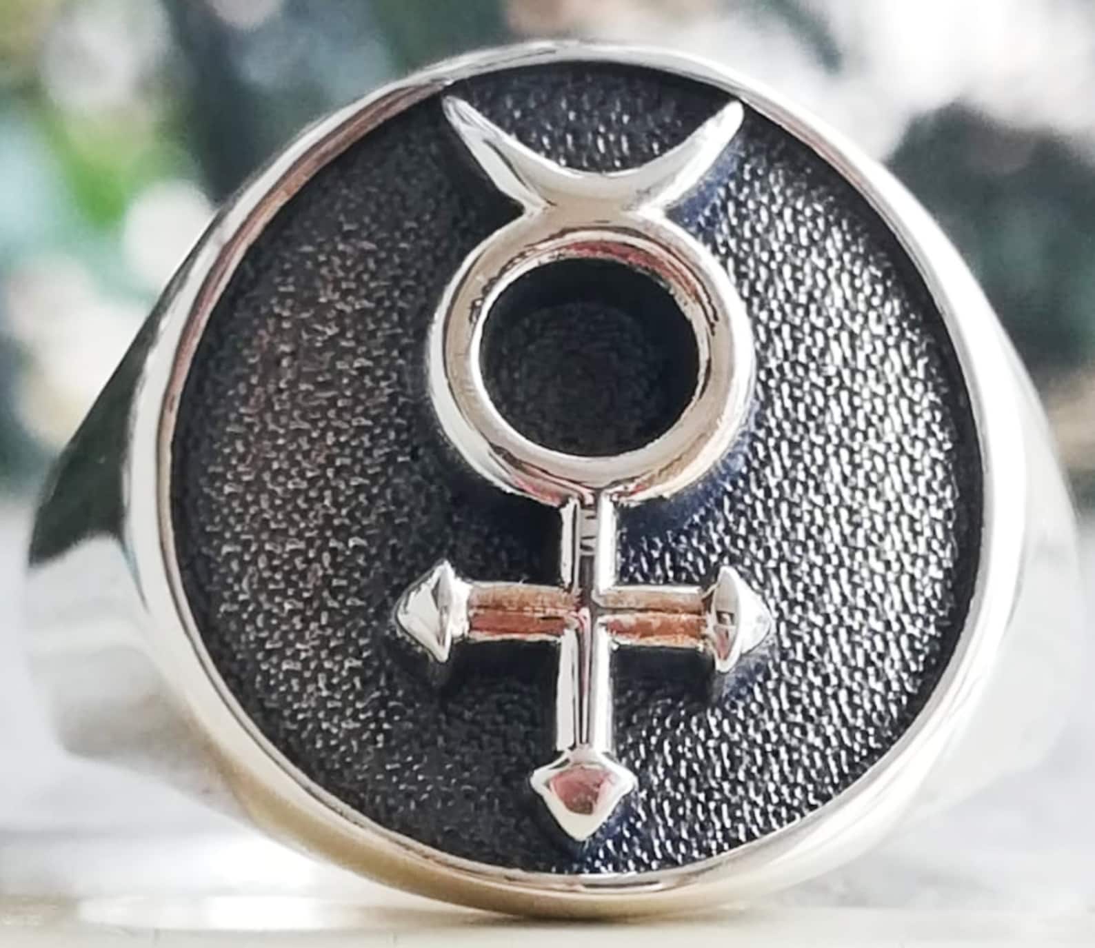 Mercury Symbol Glyph Planetary Sign of Virgo and Gemini Handmade 3D ...