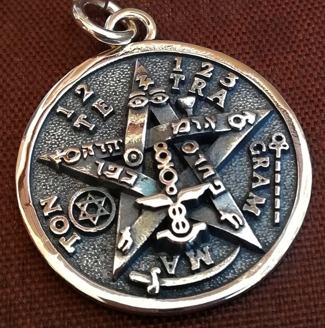 Pentagrama de Eliphas Levi Magic Colgante 3D Hecho a Mano | Etsy
