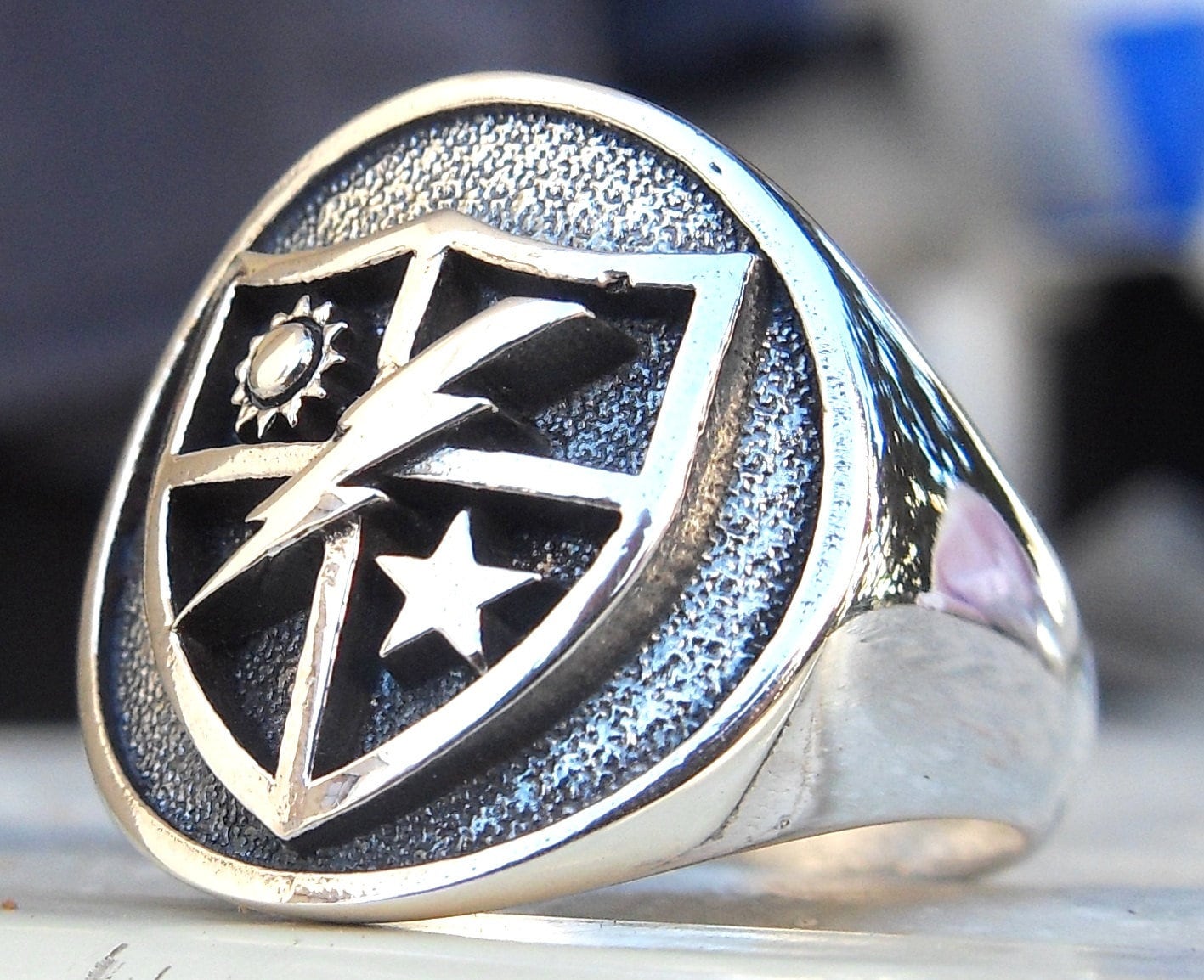 US Army 75th Ranger Regiment Handmade 3D Ring Solid Sterling | Etsy