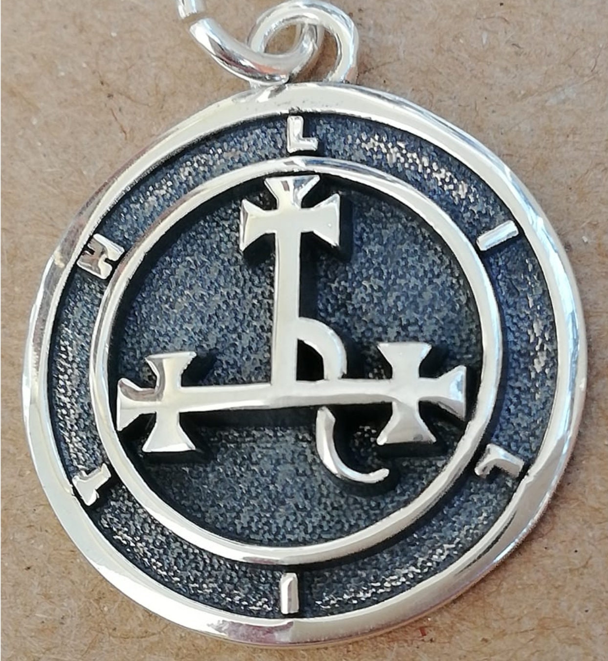 Seal Sigil of Lilith Handmade 3D Pendant Solid Sterling Silver | Etsy