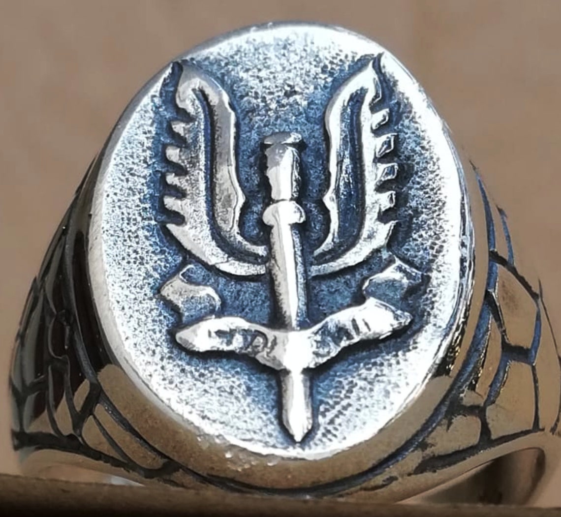 Special Forces SAS Military Who Dares Wins Handmade Ring | Etsy