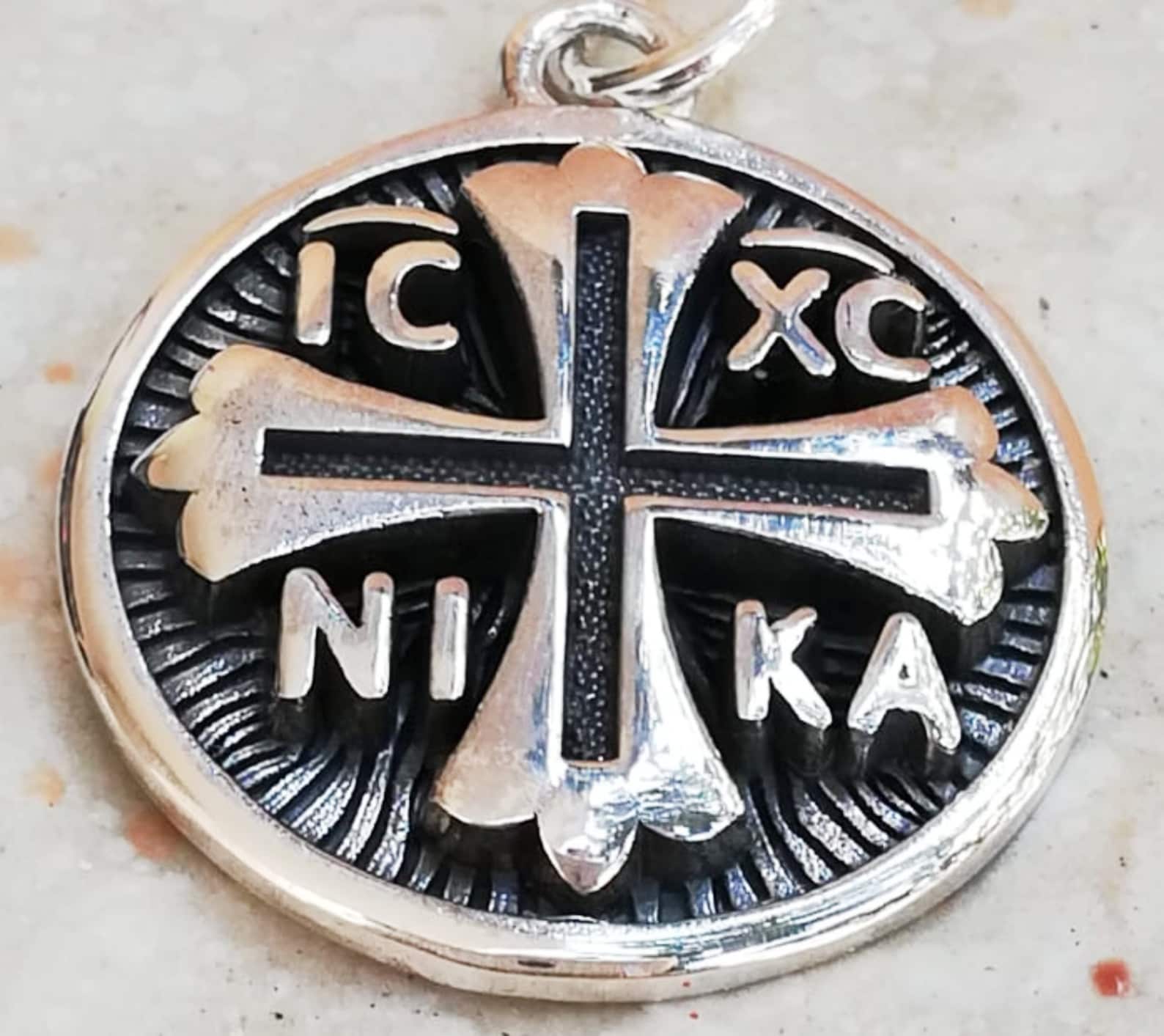 IC XC Nika Jesus Christ Christian Cross Handmade 3D Pendant | Etsy