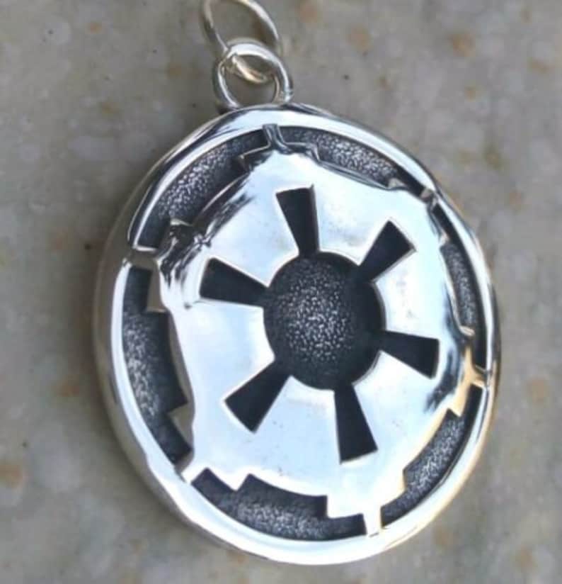 Star Wars Galactic Empire Imperial Crest Handmade 3D Pendant - Etsy