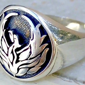 Rising Phoenix Handmade 3D Ring Solid Sterling Silver 925 - Etsy