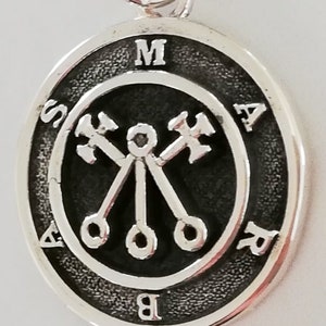 Sigil of Marbas Seal Handmade 3D Pendant Solid Sterling Silver 925 - Etsy