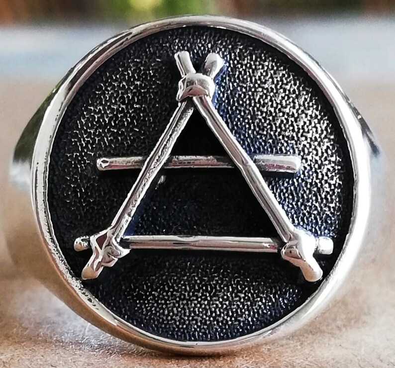 Air Symbol Upward Triangle Emblem Air Element Amulet Talisman Handmade ...