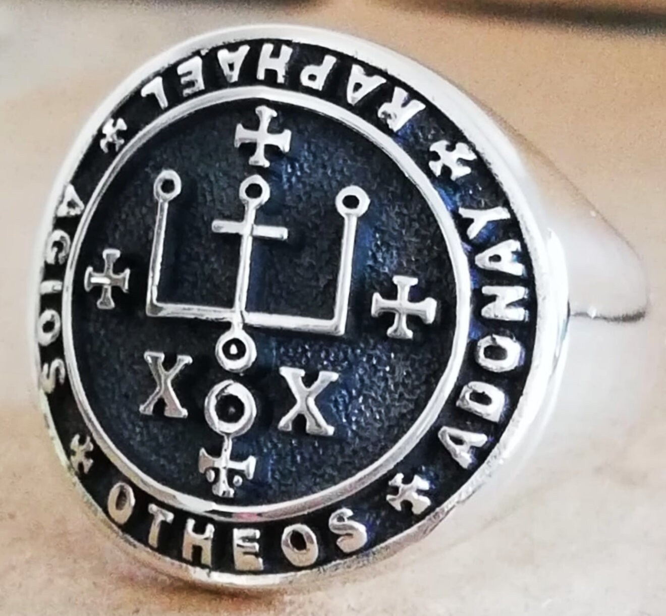 Archangel Raphael Seal Solomon Kabbalah Amulet Handmade 3D | Etsy