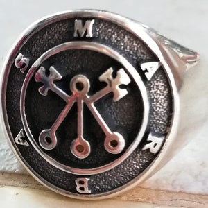Sigil of Marbas Seal Handmade 3D Ring Solid Sterling Silver 925 - Etsy