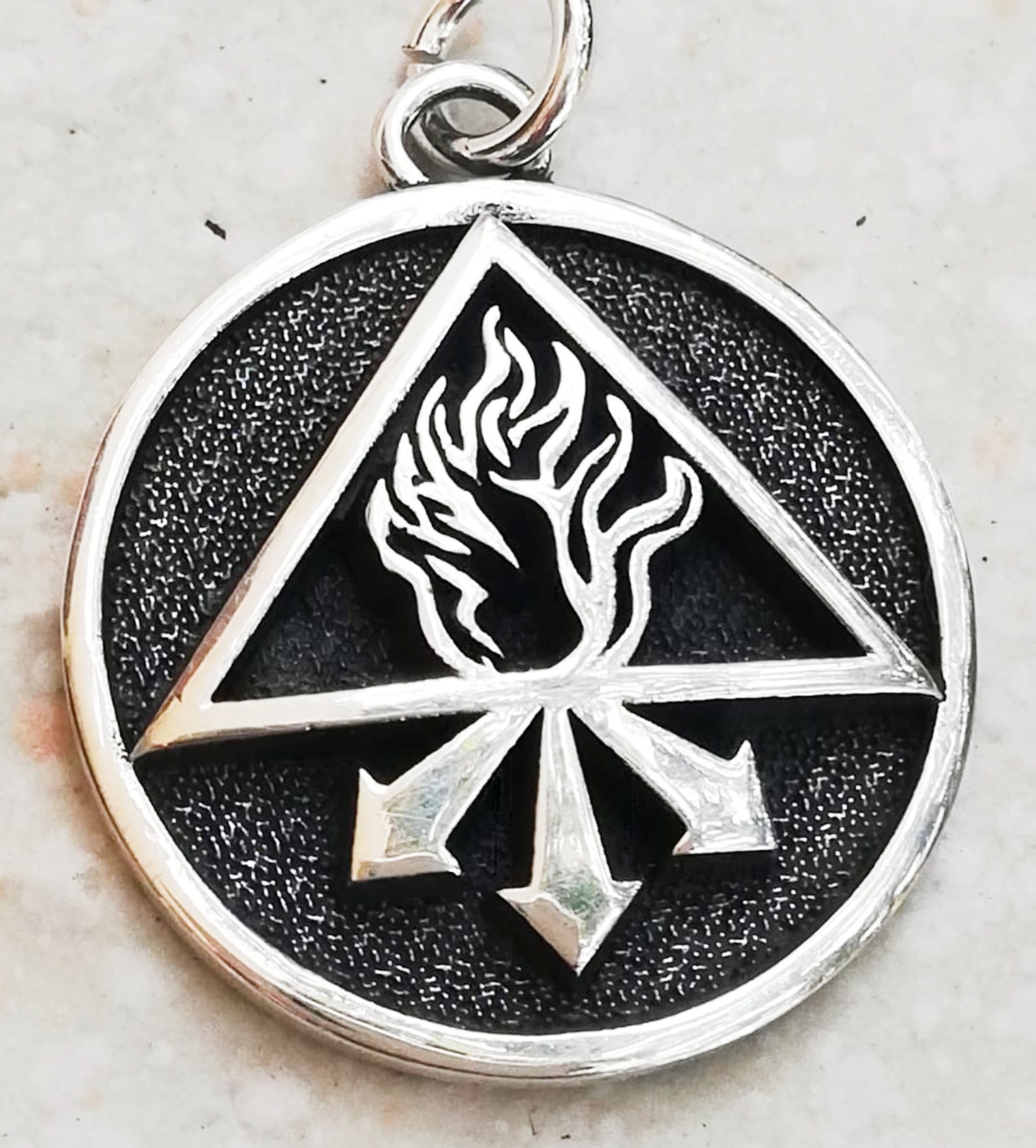 Red King Symbol Sulfur of the Philosophers Handmade 3D Pendant Solid ...