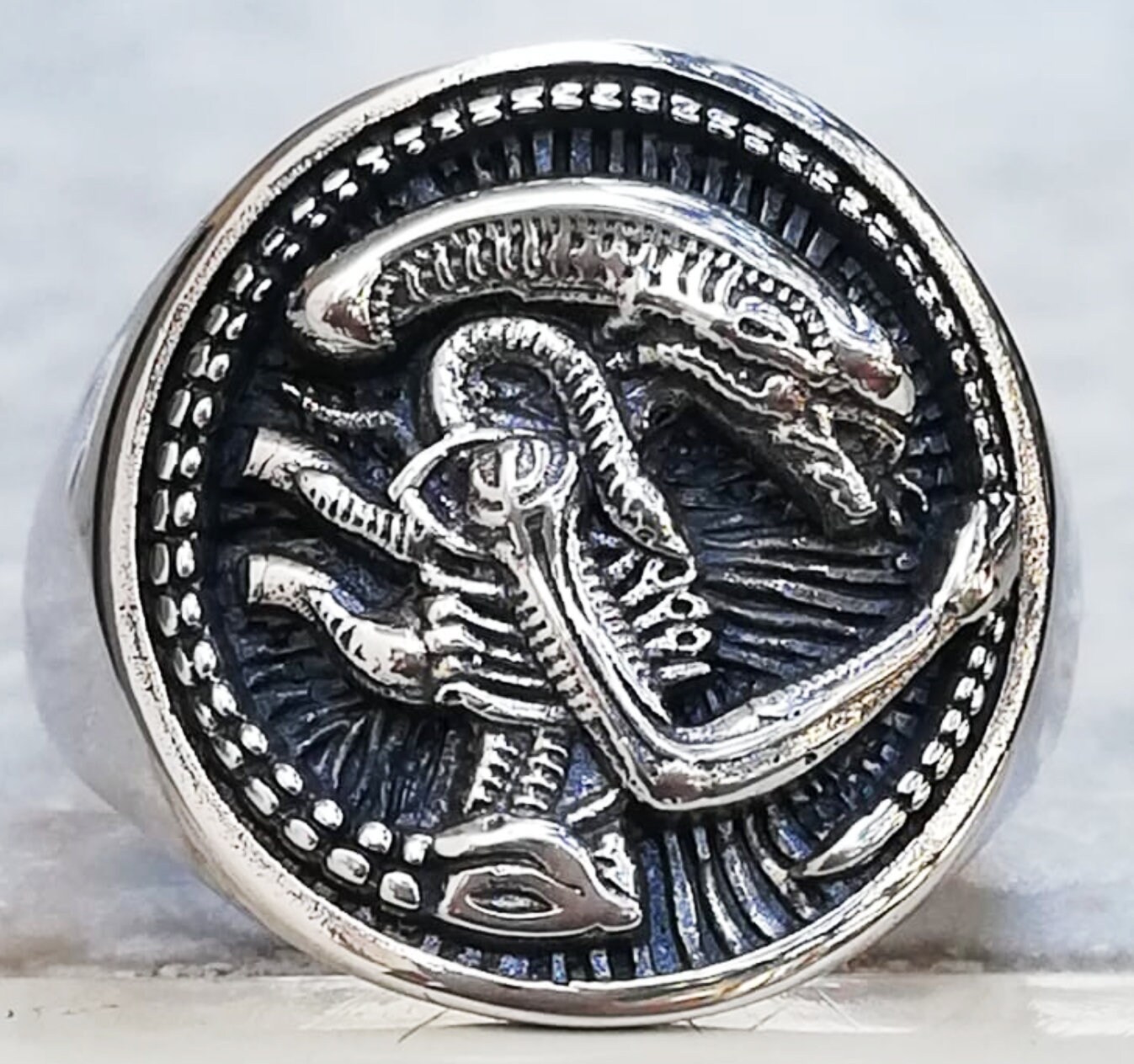 Alien Xenomorph Predator Handmade 3D Ring Solid Sterling | Etsy UK