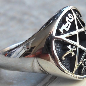 Supernatural Devils Trap Handmade 3D Ring Solid Sterling Silver 925 - Etsy