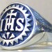 IHS Jesuit Society of Jesus the Holy Name of Jesus Handmade 3D Ring ...