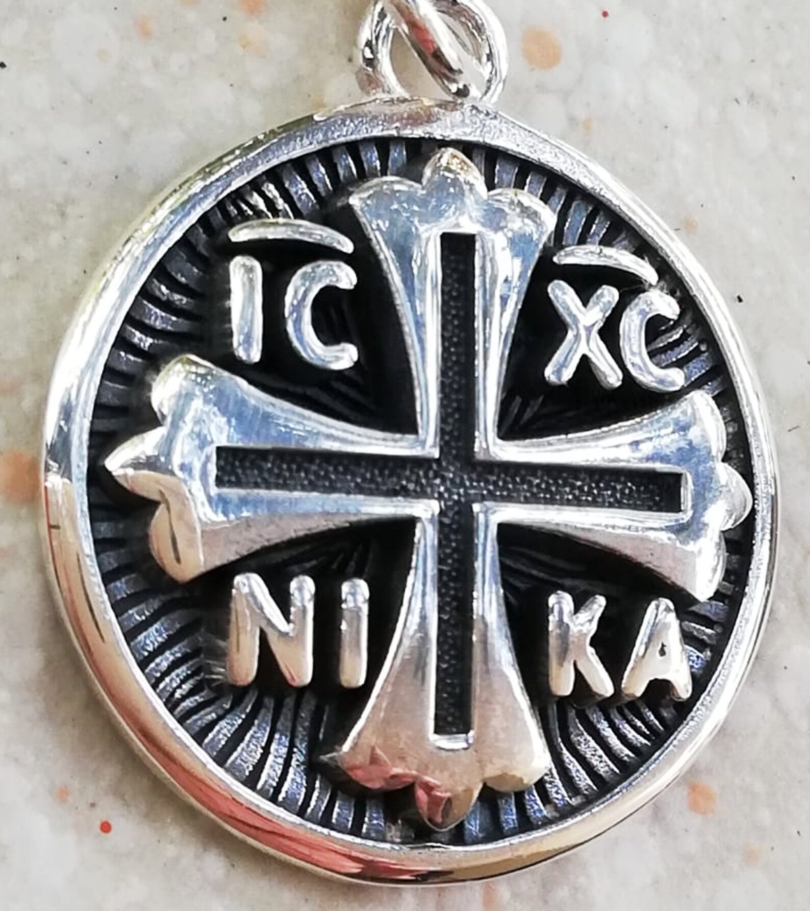 IC XC Nika Jesus Christ Christian Cross Handmade 3D Pendant Solid ...