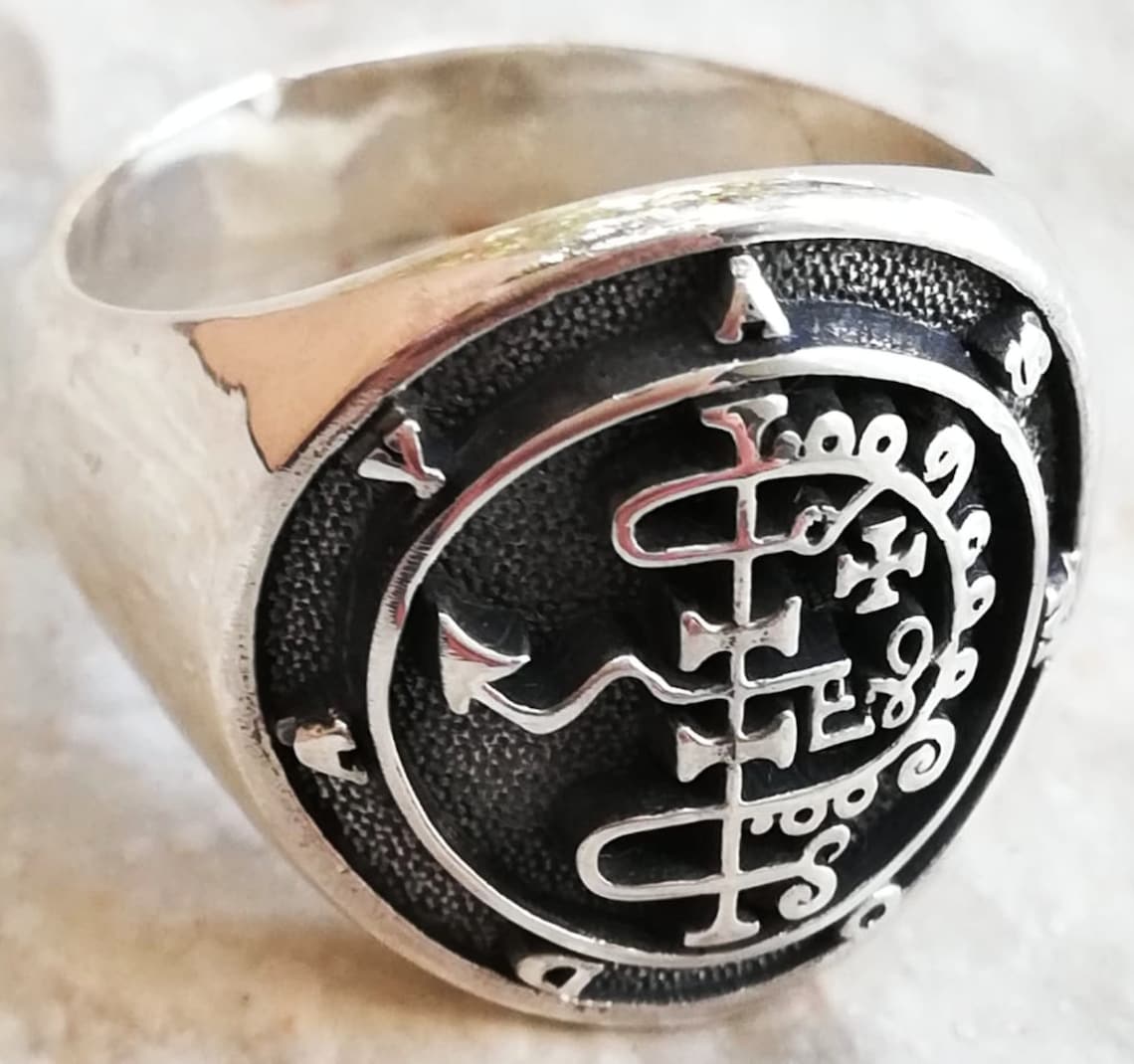 Sigil of Asmoday Sigil of Demons Handmade 3D Ring Solid | Etsy