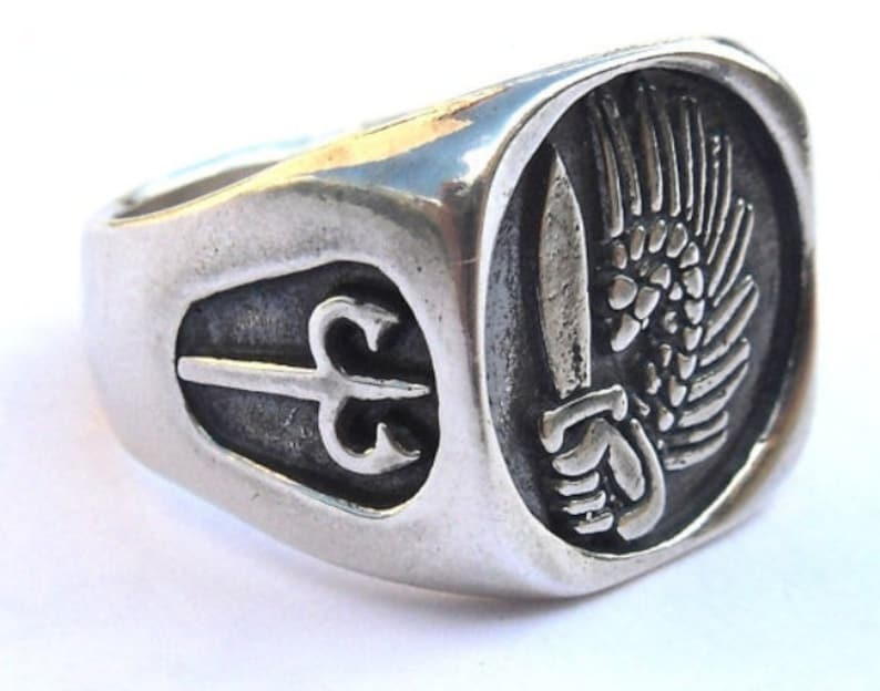 French Foreign Legion Army Handmade Ring Sterling Silver 925 - Etsy