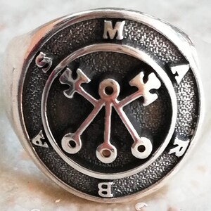 Sigil of Marbas Seal Handmade 3D Ring Solid Sterling Silver 925 - Etsy