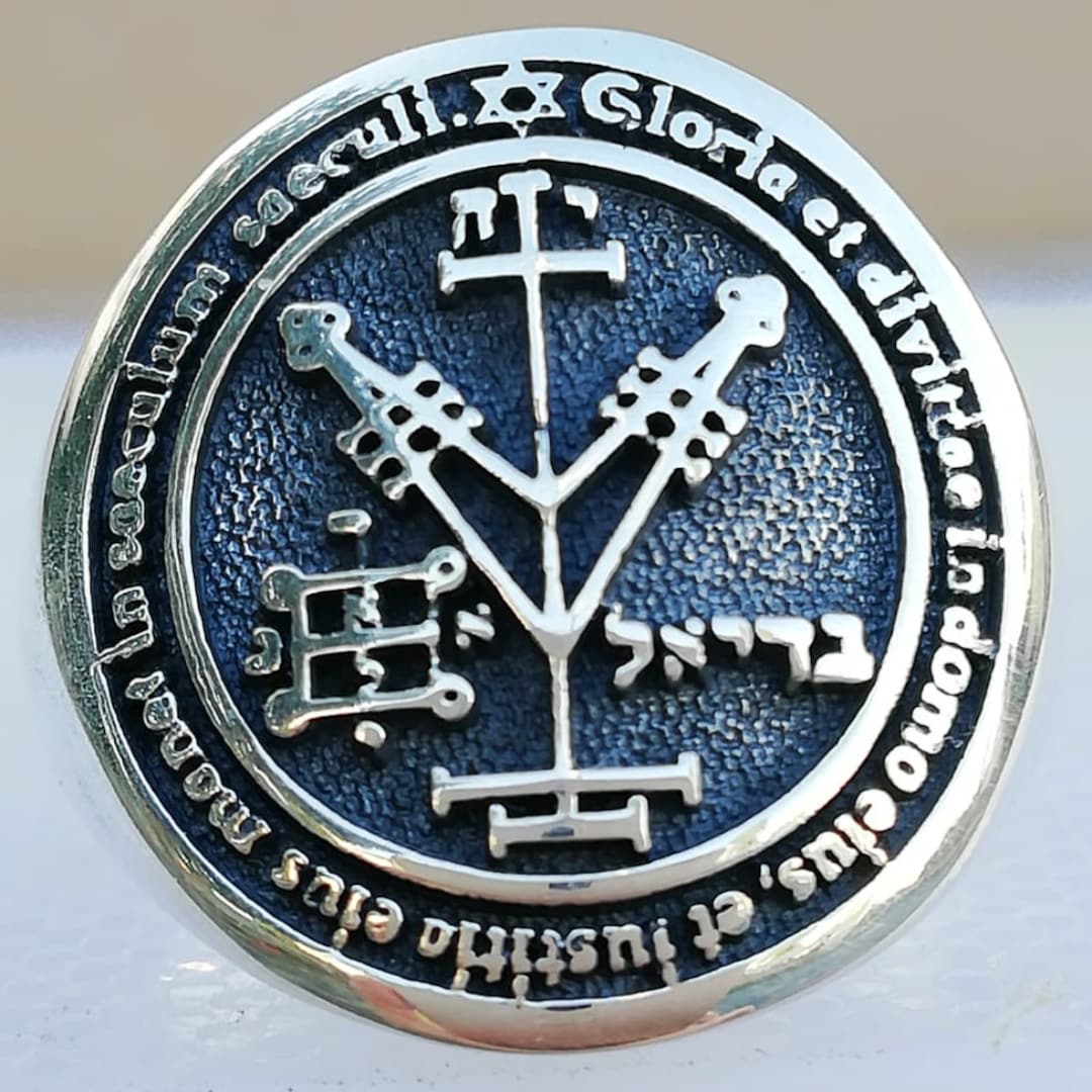 Fourth Pentacle of Jupiter Seals of Solomon Kabbalah Amulet Handmade 3D ...