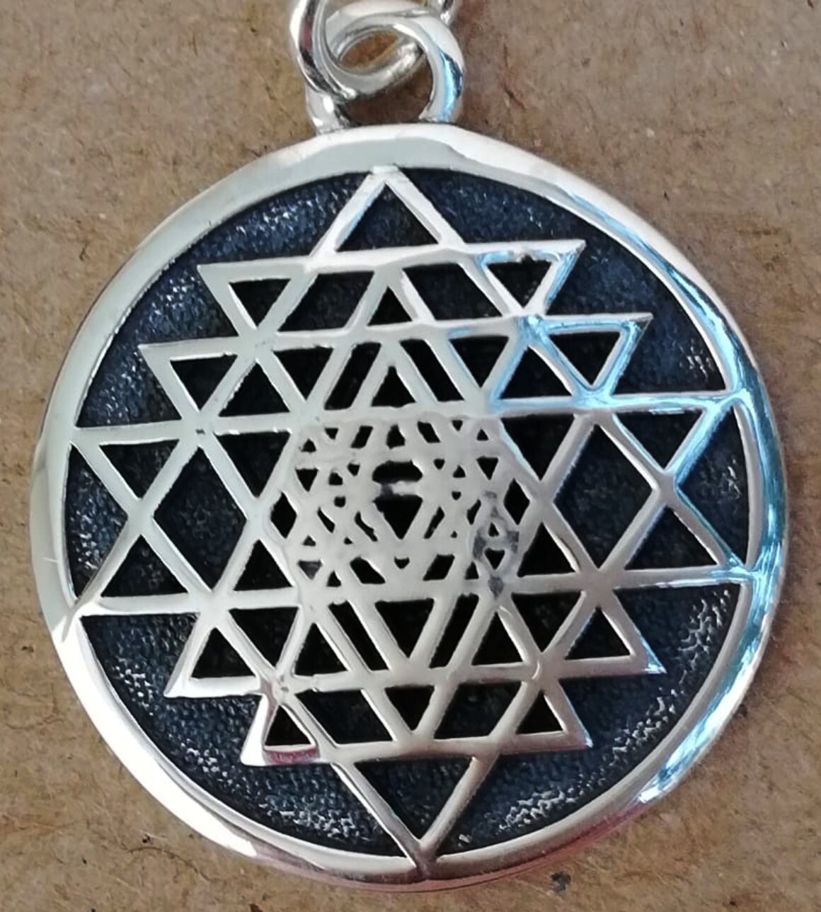 Sacred Geometry Sri Yantra Mandala Handmade 3D Pendant Solid | Etsy
