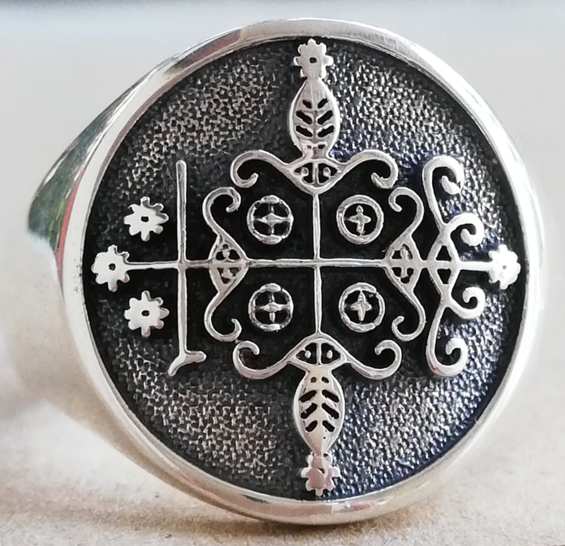 Papa Legba Veve the Guardian of the Crossroads Handmade 3D | Etsy