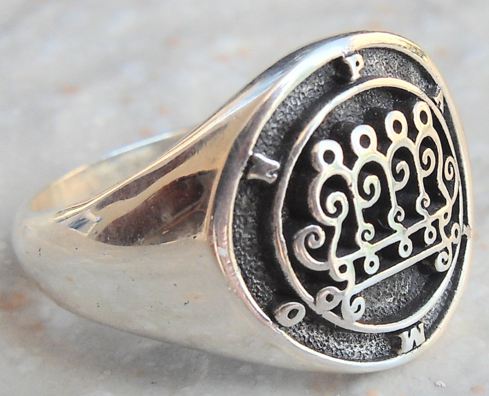 Great King Paimon Lesser Key of Solomon Seal Kabbalah Handmade 3D Ring ...