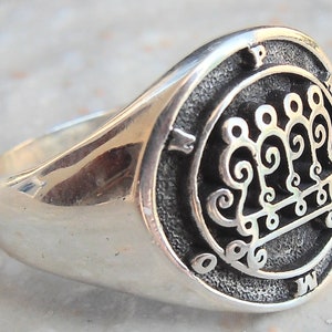 Great King Paimon Lesser Key of Solomon Seal Kabbalah Handmade 3D Ring ...