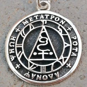 Seal of the Metatron Handmade 3D Pendant Solid Sterling Silver 925 - Etsy