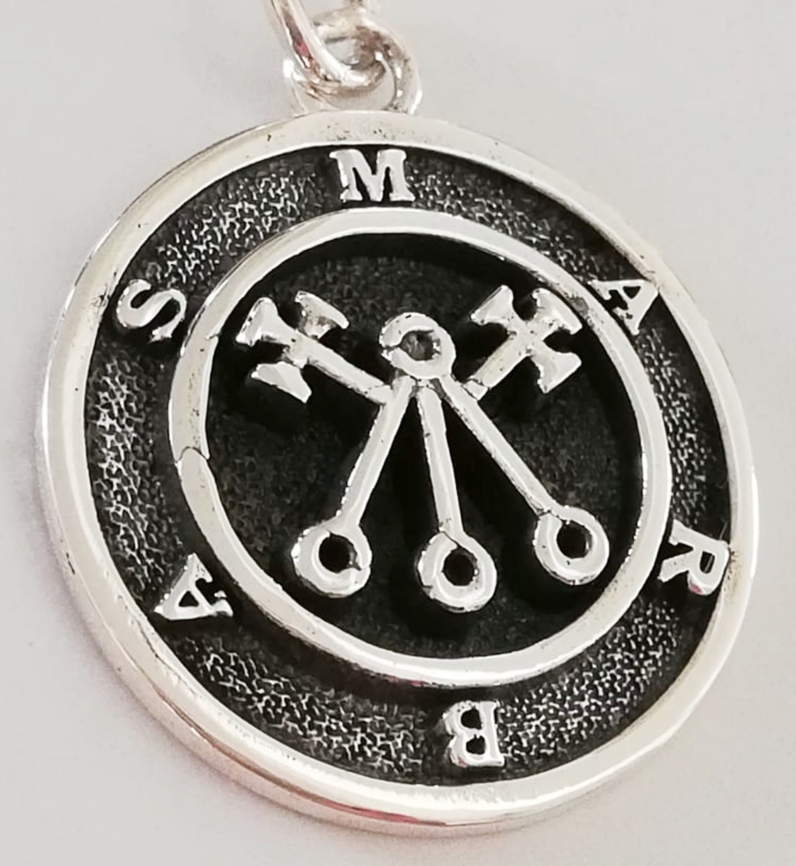 Sigil of Marbas Seal Handmade 3D Pendant Solid Sterling Silver | Etsy