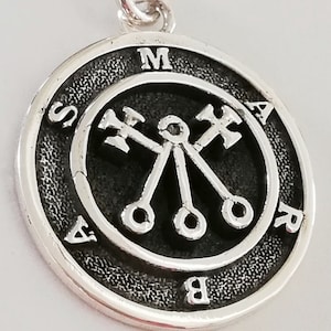 Sigil of Marbas Seal Handmade 3D Pendant Solid Sterling Silver 925 - Etsy