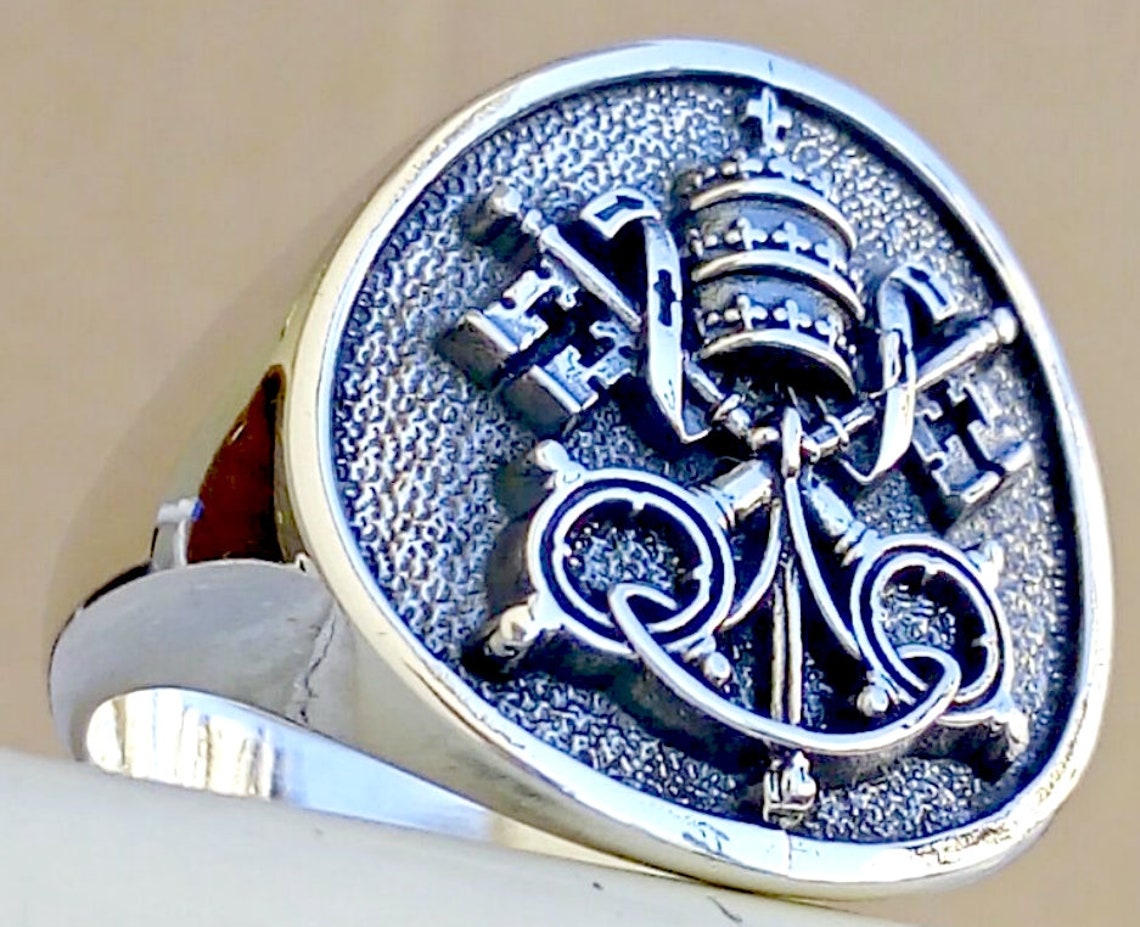 Vatican Christianity Crossed Keys Crown St. Peter Papal Keys Handmade ...
