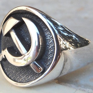 Soviet Union Hammerand Sickle Communist Cccp Ussr Biker Handmade 3D ...