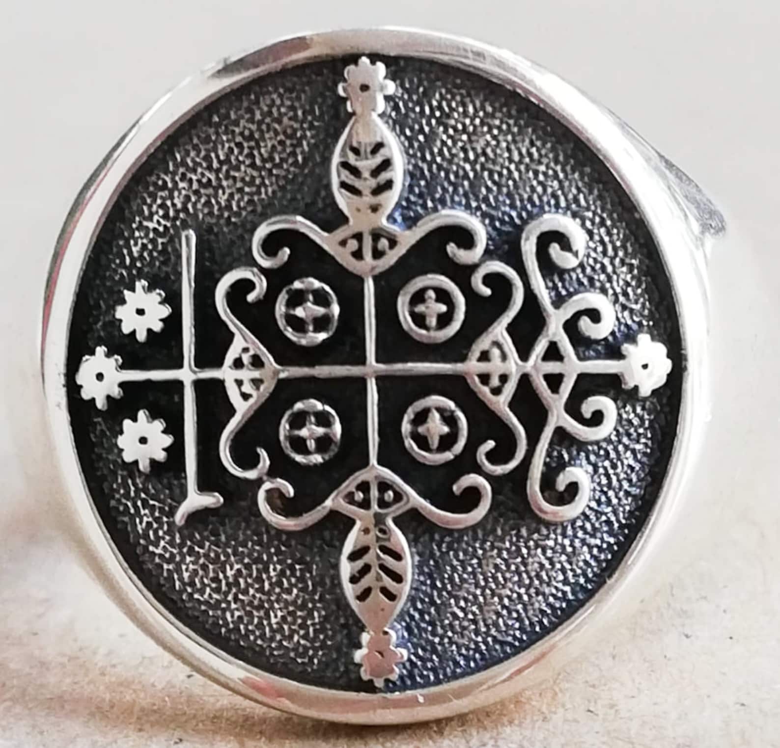 Papa Legba Veve the Guardian of the Crossroads Handmade 3D - Etsy