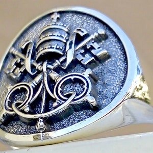 Vatican Christianity Crossed Keys Crown St. Peter Papal Keys Handmade ...