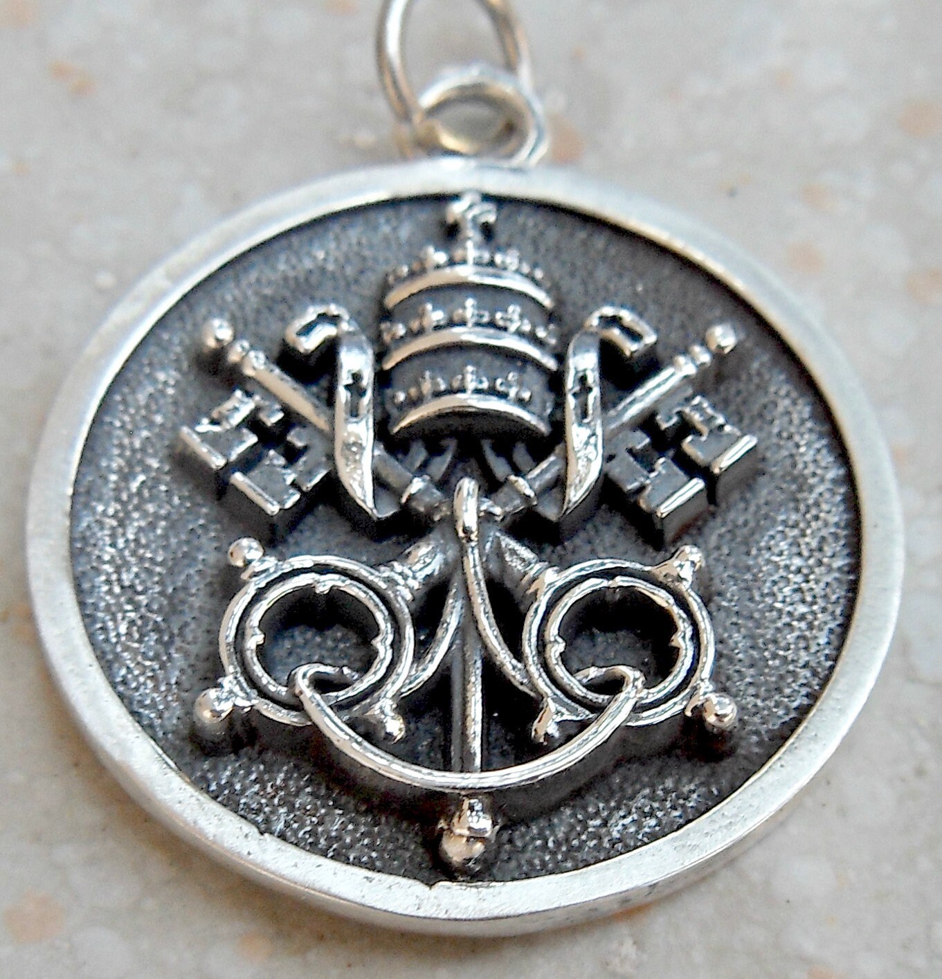 Vatican Christianity Crossed Keys Crown St. Peter Papal Keys | Etsy