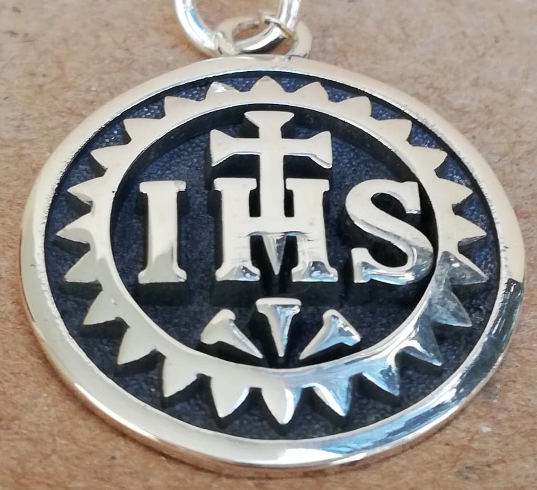 IHS Jesuit Society of Jesus the Holy Name of Jesus Handmade 3D Pendant ...