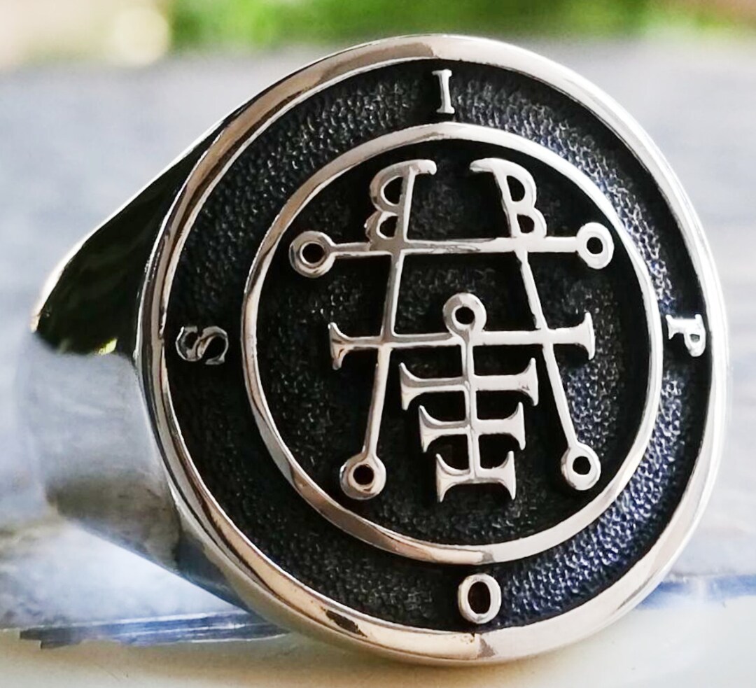 Solid Sterling Silver 925 Sigil of Anubis , Seal Sigil of Ipos Handmade ...