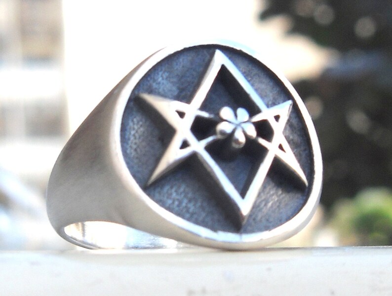 Unicursal Hexagram Handmade 3D Ring Solid Sterling Silver 925 - Etsy