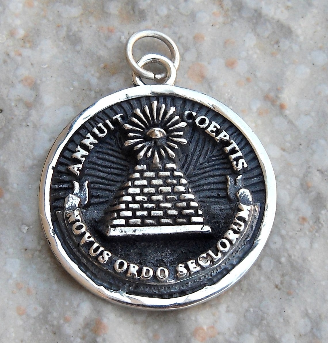 Masonic Annuit Coeptis Novus Ordo Seclorum Handmade 3D Pendant | Etsy