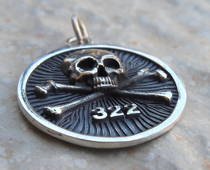 Yale Secret Society Skull and Bones Handmade 3D Pendant Solid | Etsy