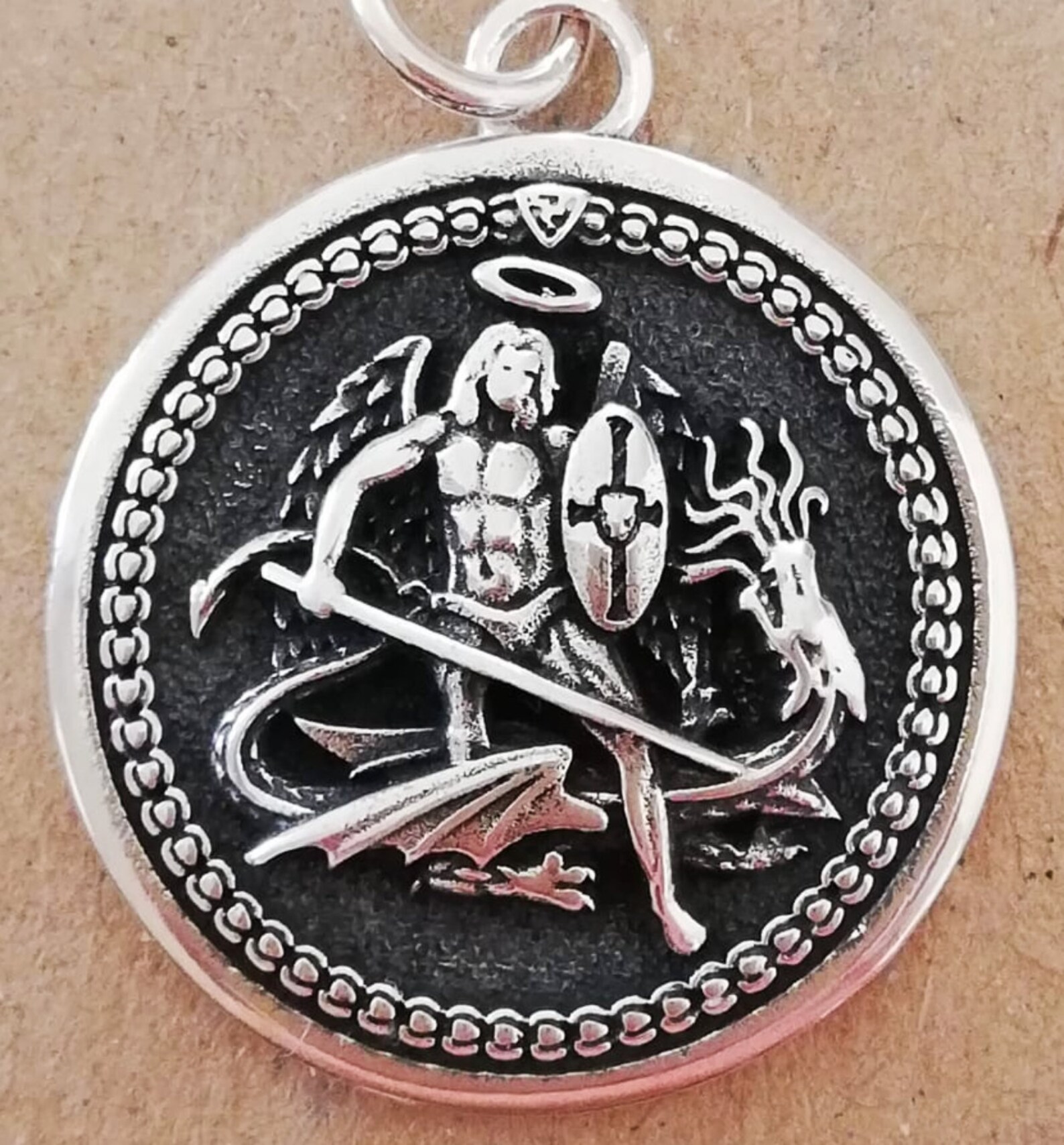 Isle of Man Angel Handmade 3D Pendant Solid Sterling Silver 925 - Etsy