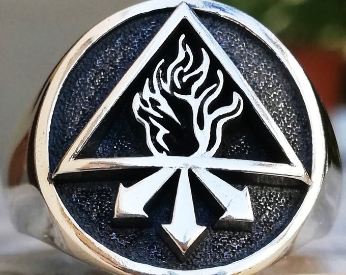 Perfect Red King Sulfur Alchemy Symbol Titanium Pendant on Long Ball ...